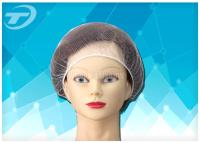 China Disposable Mesh Nylon Hairnet Single Use Surgical Caps CE ISO 20-24 Inch for sale