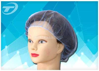 China Disposable Mesh Nylon Hairnet Single Use Surgical Caps CE ISO 20-24 Inch for sale