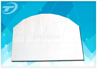 China Disposable Nonwoven Chef Hat White Waterproof Dustproof CE Certified 12 Inch Adjustable for sale