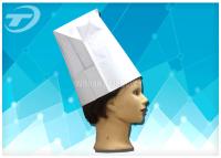 China Disposable Chef Caps 18-24 Inch Breathable Nonwoven Head Caps for Food Industry for sale