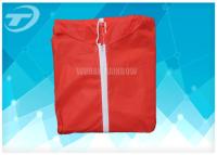 China Disposable PE Coated PP Coverall Water Resistant Elastic Cuffs S to 5XL for sale
