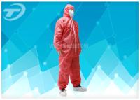 China Polypropylene Spunbond Disposable Coverall Suit With Hood Waterproof for sale