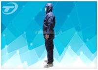 China Disposable Non Woven Coverall Chemical Resistant with Hood S to 5XL Blue for sale