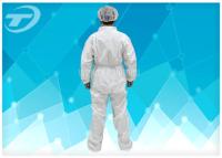 China Disposable Waterproof Taped Coverall Type 4 5 6 SMS Microporous Film Laminated 50gsm for sale