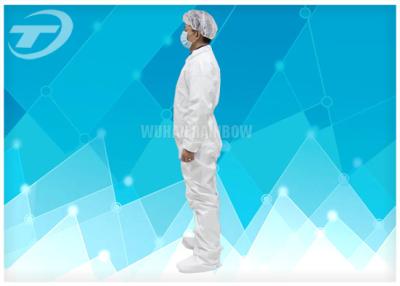 China Disposable Waterproof Taped Coverall Type 4 5 6 SMS Microporous Film Laminated 50gsm for sale