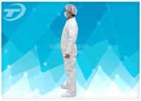 China Hood Waterproof Disposable Coverall Suit With Polypropylene Spunbond for sale