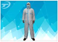 China Disposable Protective Coverall Type 4/5/6 Taped SMS or Microporous Film Laminated 50gsm for sale