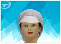 China Disposable Women SPP Snood Cap with Peak and Hairnet 40gsm CE ISO for sale