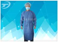 China Reinforced Disposable Surgical Gown SMS Fabric Sterile Non Sterile 120x140cm CE ISO for sale
