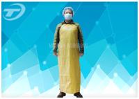 China PVC Disposable Plastic Aprons With Tie Waterproof 0.08mm to 0.5mm Thickness 69x107cm to 81x144cm for sale