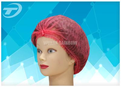 China Disposable PP Bouffant Caps 21 Inch Single Elastic Surgical Mob Cap for Hospital Food Industry for sale