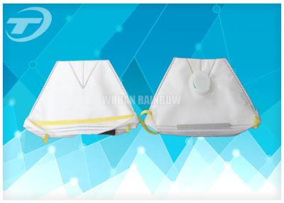 China Folded N95 Mask With Exhalation Valve SBPP Fabric , N95 Face Mask for sale