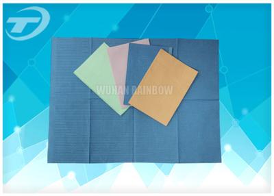 China Disposable Dental Bib 3ply Wood Pulp Paper and PE Film 33x45cm CE Certified for sale