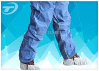 China CPE Disposable Painters Coveralls Waterproof Gown with Knitted Cuff 30-50g for sale