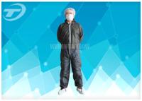 China Disposable Coverall Suit PE Coated Nonwoven S to 5XL Protective Hooded Coveralls for Men for sale