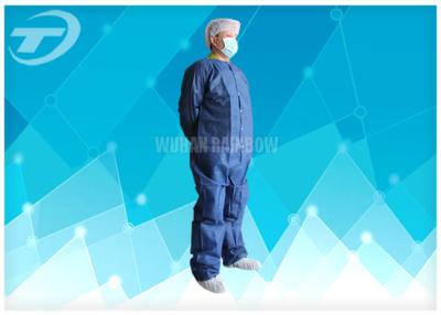 China Non Woven Type 4 5 6 Taped Disposable Coverall Suit SMS Microporous Film Laminated 50gsm for sale