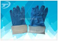 China Dip Flock Lined Latex Household Gloves Waterproof Anti Oil Alkali Size S M L XL for sale