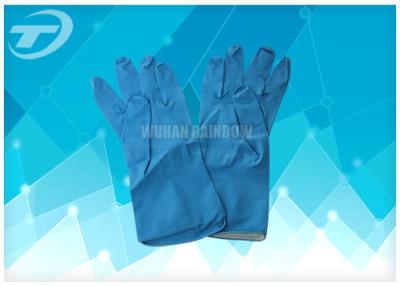 China Dip Flock Lined Latex Household Gloves Waterproof Anti Oil Alkali Size S M L XL for sale