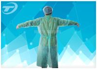 China Disposable Nonwoven Scrub Suit Breathable Medical Lab Coat Shirt Collar Knitted Cuff 30-65g S-5XL for sale