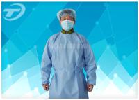 China PP Nonwoven Disposable Hospital Gown with Tie Closure 120x140cm for sale