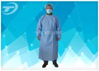 China Reinforced Sterile Surgical Gowns SMS 40gsm Disposable Patient Gowns for Surgery CE ISO for sale