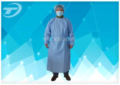 China Reinforced Sterile Surgical Gowns SMS 40gsm Disposable Patient Gowns for Surgery CE ISO for sale
