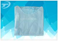 China Disposable PP SMS Scrub Suits Patient Surgical Hospital Isolation Gowns 45gsm Size L for sale