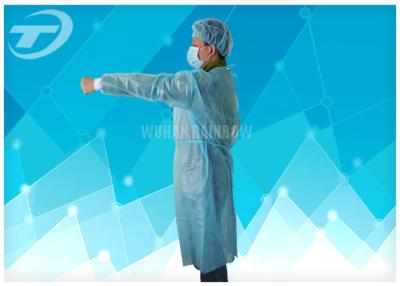 China Non Woven Protective Spunbonded Disposable Isolation Gowns Polypropylene 120*140cm for sale