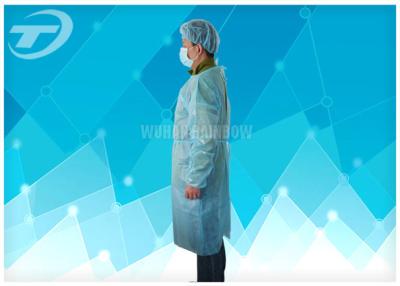 China Disposable Medical Isolation Gown 18-40gsm Nonwoven with Knitted Cuff CE ISO for sale
