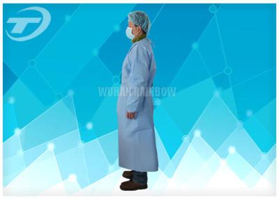 China PP Coated PE Waterproof Disposable Isolation Gowns Unisex With Different Size for sale