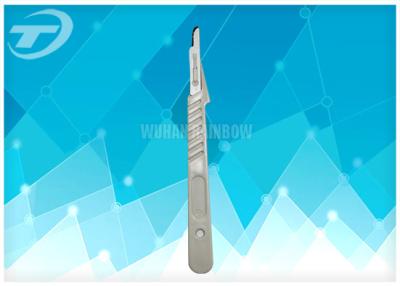 China Sterile Disposable Scalpel Stainless Steel Blade Plastic Handle CE ISO Sizes 10-36 for sale
