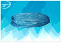 China LDPE Disposable Sleeve Covers 40x20cm Blue Arm Protectors for Food Processing for sale