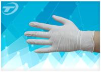 China Latex Examination Medical Disposable Gloves Cream White Single Use for sale