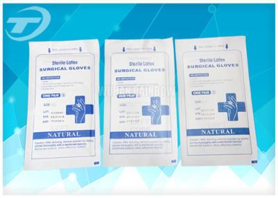 China Natural Latex Medical Disposable Sterile Surgical Gloves Powdered Powder Free 7 8 Size for sale