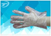China HDPE Disposable Hand Gloves Single Use Clear Color Soft And Waterproof for sale