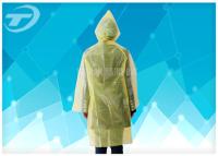 China Disposable PE Plastic Raincoat 0.02mm Thickness Food Grade for Children and Adults for sale