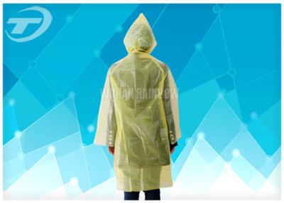 China Disposable PE Plastic Raincoat 0.02mm Thickness Food Grade for Children and Adults for sale