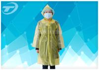 China White PE Disposable Raincoat Food Grade 0.02mm for Children and Adults for sale