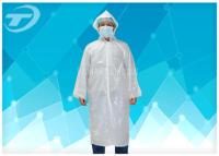 China White PE Disposable Raincoat Food Grade 0.02mm for Children and Adults for sale