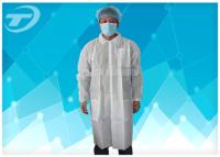 China PP White Hospital Medical Disposable Lab caot / Disposable Protective coat for sale