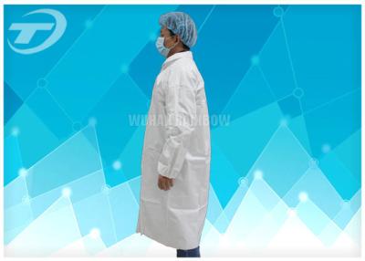 China Disposable PP SMS Medical Protective Lab Coat Lightweight 30-65g S-5XL for sale