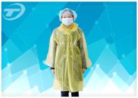China Disposable PE Visitor Coat 125x150cm Waterproof Lab Coat for Hospital Industrial Use for sale