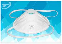 China SBPP Fabric Disposable FFP2 Respirator Mask White with Valve 94% Filtration CE EN149 for sale