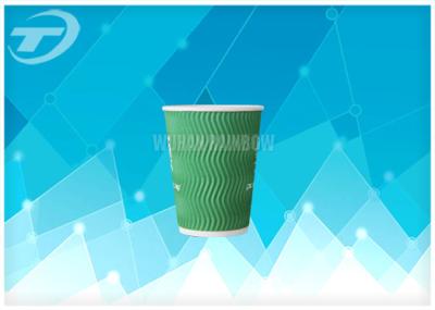 China Double Wall 8oz -16oz Disposable Paper Tea Cup With Custom Printing for sale