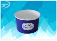 China Ice Cream Disposable Paper Cups In Various Size , Customized Logo Printing for sale