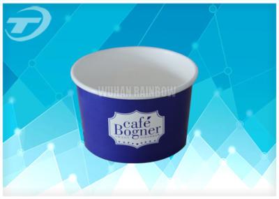 China Ice Cream Disposable Paper Cups In Various Size , Customized Logo Printing for sale