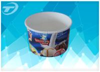 China Ice Cream Disposable Paper Cups In Various Size , Customized Logo Printing for sale