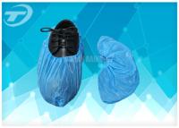 China Customized Dustproof Textured CPE Shoe Cover Single Use 1.5g To 4.0g for sale