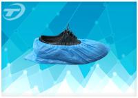 China Customized Dustproof Textured CPE Shoe Cover Single Use 1.5g To 4.0g for sale
