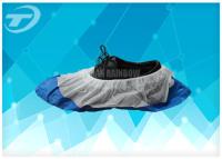 China Single Use PE Disposable Shoe Covers / Nonwoven Protective Shoe Covers for sale